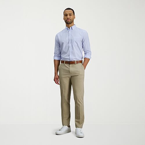 Click here for Haggar Mens Slim Fit Trouser  30 30  Beige prices