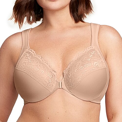 Click here for Glamorise Underwire Full Coverage Bra 1245  B  Bei... prices