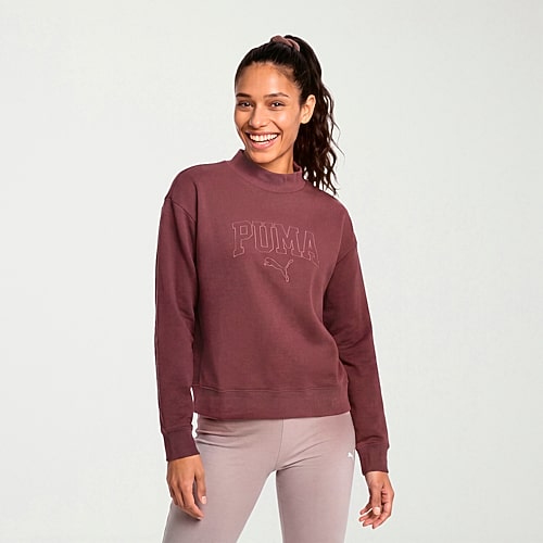 Click here for PUMA Womens Mock Neck Long Sleeve Sweatshirt  X-sm... prices