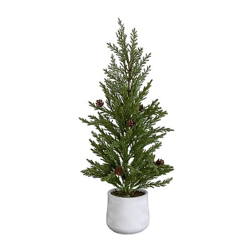 Click here for Nearly Natural 20 Cedar Pine 1 1/2 Feet Pine Chris... prices