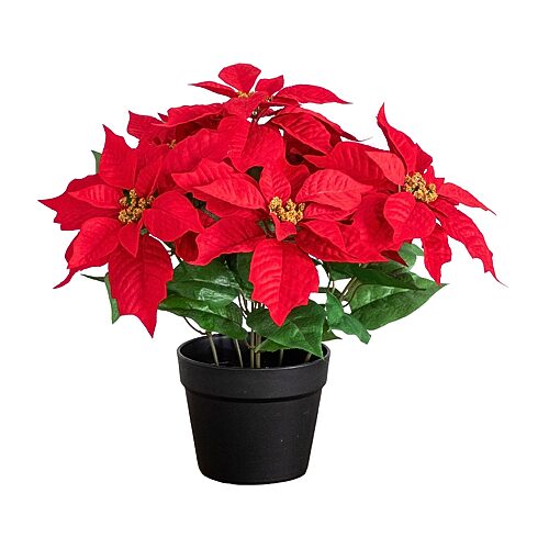 Click here for Nearly Natural 15 Poinsettia Floral Arrangement  O... prices
