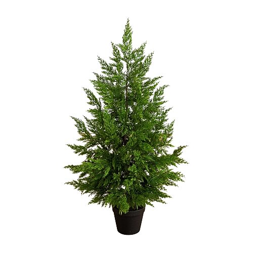 Click here for Nearly Natural 38 Real Touch Cypress 3 Foot Christ... prices