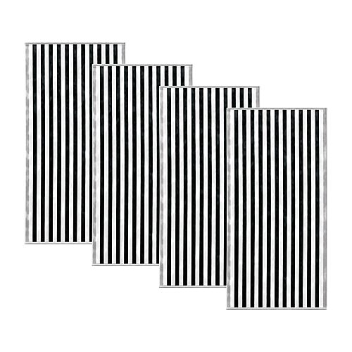Click here for Linery Cotton Stripe Border 4-pc. Quick Dry Beach... prices