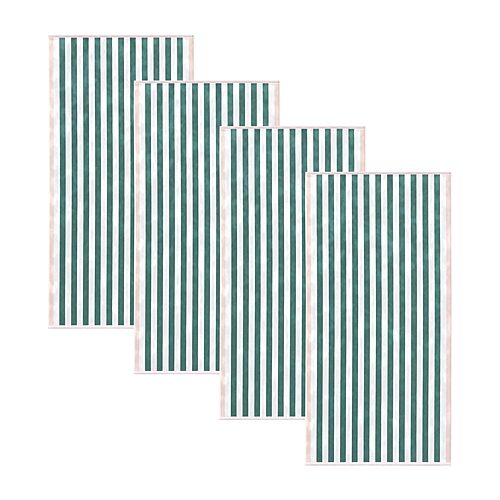 Click here for Linery Oversized Cotton Stripe Border 4-pc. Quick... prices