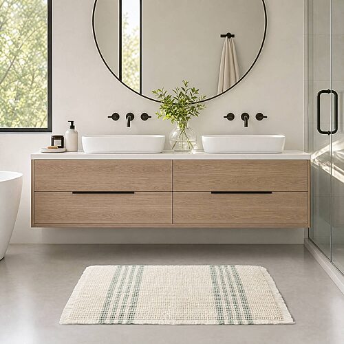 Click here for Madison Park Millstreet Quick Dry Bath Rug  One Si... prices