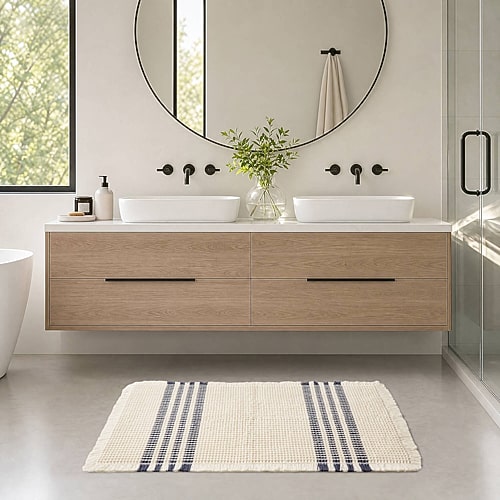 Click here for Madison Park Millstreet Quick Dry Bath Rug  One Si... prices