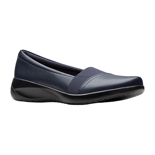 Clarks Kaetlyn Rhea Womens Round Closed Toe Slip-On Shoe  9 Wide  Blue