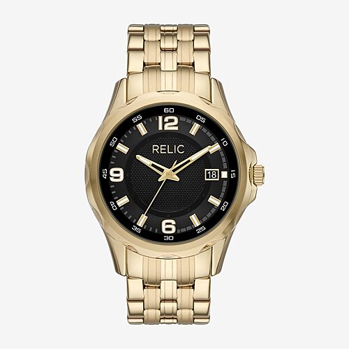 Click here for Relic By Fossil Liam Mens Gold Tone Stainless Stee... prices