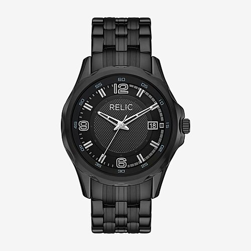 Click here for Relic By Fossil Liam Mens Black Bracelet Watch Zr1... prices