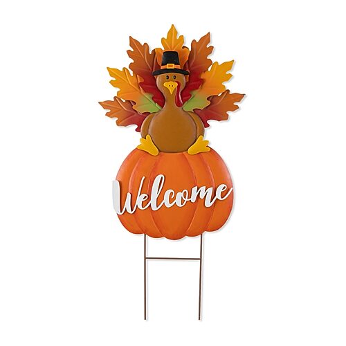 Click here for Glitzhome 30 Metal Turkey Thanksgiving Yard Art  O... prices