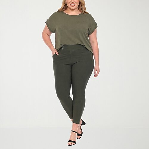Click here for White Mark Plus Size Dolman Top and Scuba Pants Se... prices
