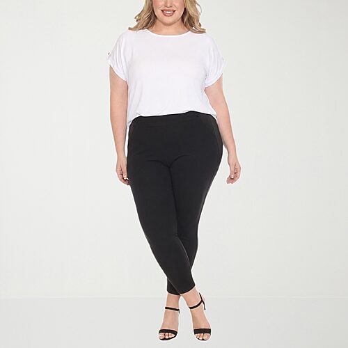 Click here for White Mark Plus Size Dolman Top and Scuba Pants Se... prices