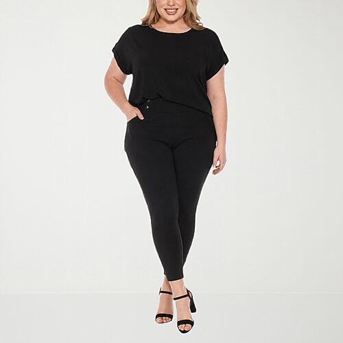 Click here for White Mark Plus Size Dolman Top and Scuba Pants Se... prices