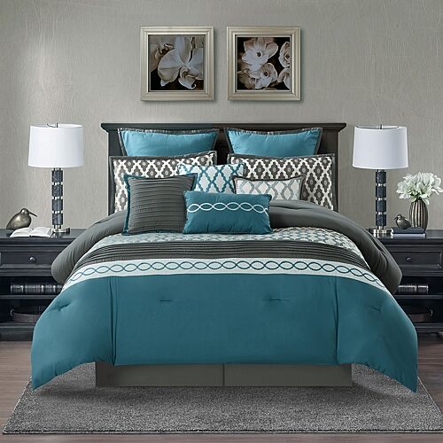Click here for Stratford Park Kelvin 10pc Midweight Comforter Set... prices