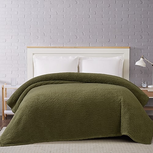 Click here for Brooklyn Loom Marshmallow Sherpa Blanket  One Size... prices