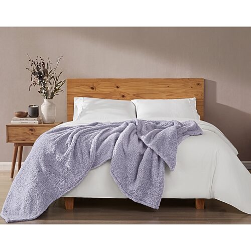 Click here for Brooklyn Loom Marshmallow Sherpa Blanket  One Size... prices