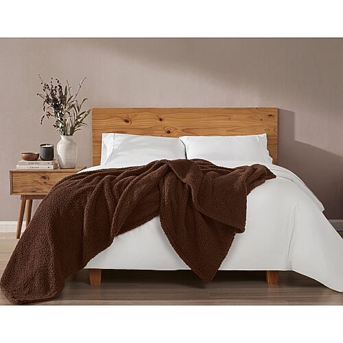 Click here for Brooklyn Loom Marshmallow Sherpa Blanket  One Size... prices