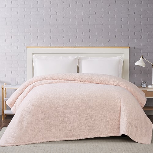 Click here for Brooklyn Loom Marshmallow Sherpa Blanket  Full/Que... prices