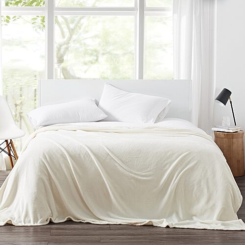 Click here for Cannon Solid Plush Blanket  Twin/Twin Xl - Ivory prices
