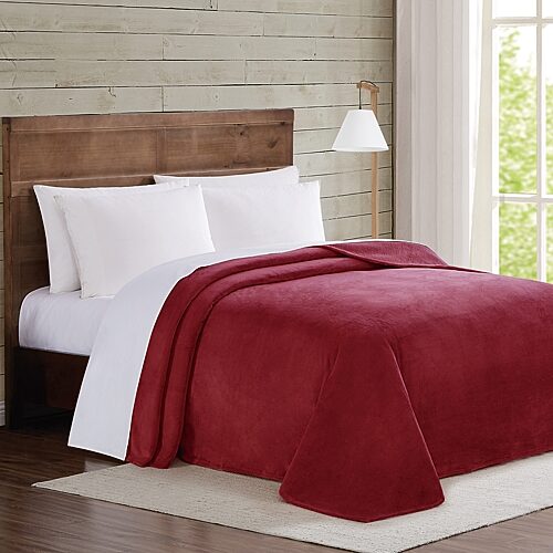 Click here for Truly Soft Velvet Plush Blanket  King - Cabernet prices