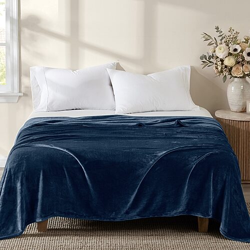 Click here for Truly Soft Velvet Plush Blanket  One Size  Blue prices