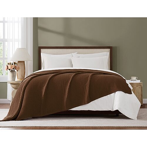 Click here for Brooklyn Loom Cotton Waffle Blanket  One Size  Bro... prices