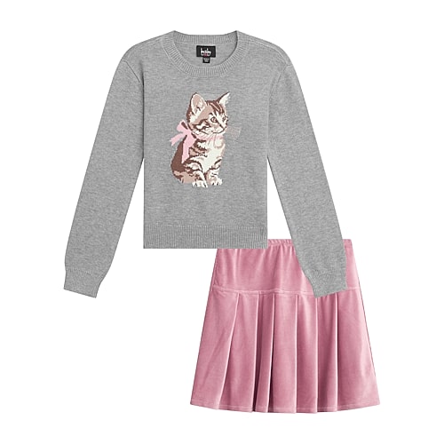 Click here for by&by girl Girls 2-pc. Skirt Set  Large  Gray prices