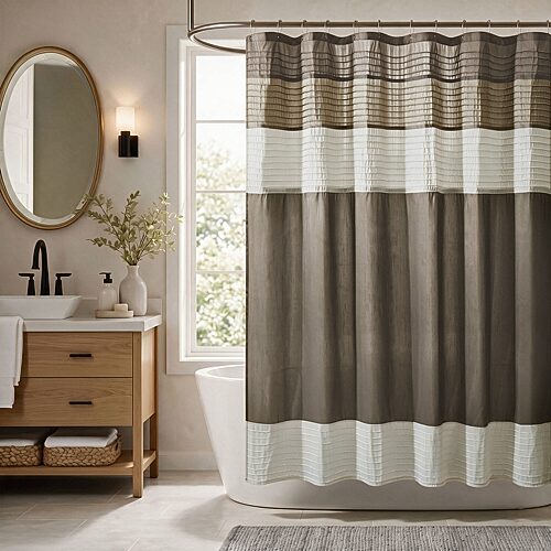 Click here for Madison Park Amherst Shower Curtain  72 x 72 - Nat... prices