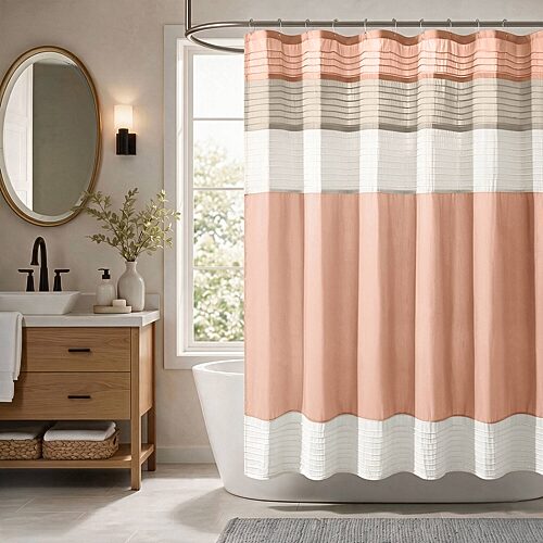 Click here for Madison Park Amherst Faux Silk Shower Curtain  72... prices