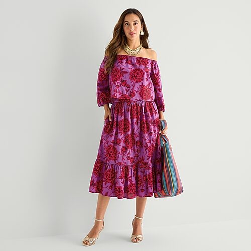 Click here for Hope & Wonder Womens Flared Skirt  Large  Purple prices
