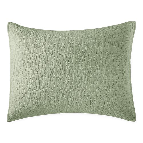 Click here for Linden Street Addison Pillow Sham  One Size  Green prices