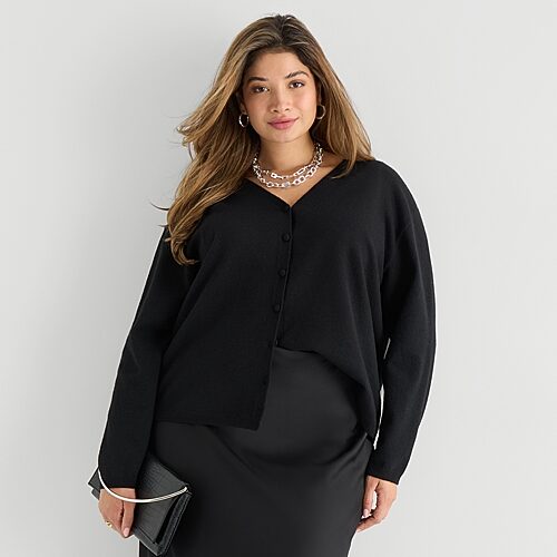 Click here for Worthington Womens V Neck Long Sleeve Button Plus... prices