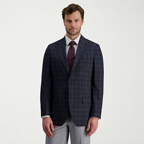 Click here for Haggar JMH Premium Stretch Mens Plaid Modern Fit S... prices
