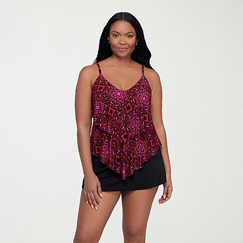 Click here for Trimshaper Womens Diamond Tankini Swimsuit Top  18... prices