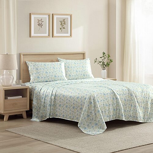 Click here for Laura Ashley Printed Satin Edwina 4-Pc. Sheet Set... prices