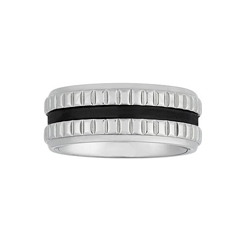 Click here for Mens 9MM Stainless Steel Wedding Band  8 1/2 prices