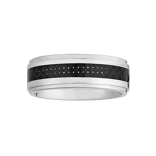 Click here for Mens Cobalt Carbon Fiber Inlay 8MM Wedding Band  1... prices