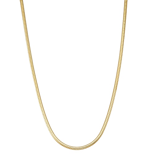 Click here for Mens 14K Gold Over Silver 20 Inch Snake Chain Neck... prices