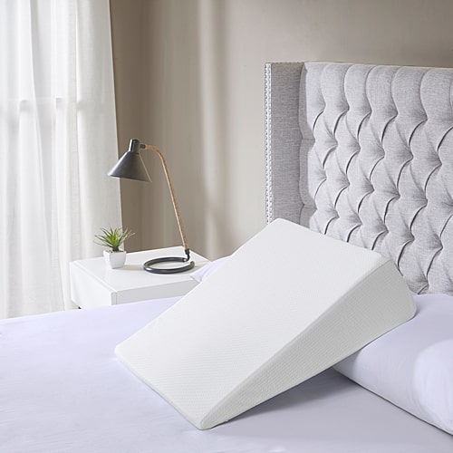 Sleep Philosophy Wedge Memory Foam Pillow  One Size  White