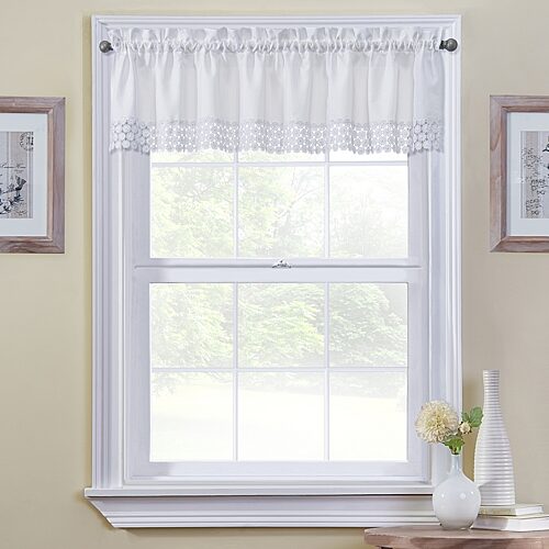 Click here for Regent Tailored Rod Pocket Valance  One Size  Whit... prices