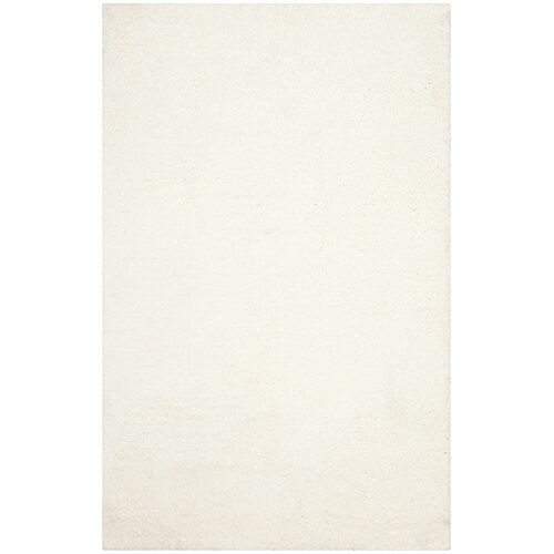 Safavieh Ultimate Shag Collection Gamal Solid AreaRug  One Size  White