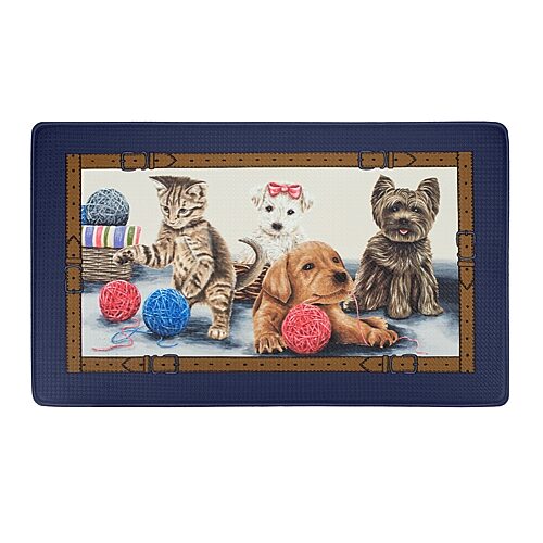 Precious Decorative Anti-Fatigue Mat  Navy Blue  18x30 Inches