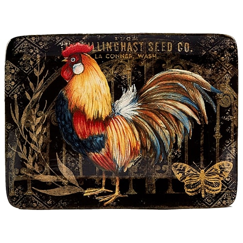 Click here for Certified International Gilded Rooster Ceramic Ser... prices