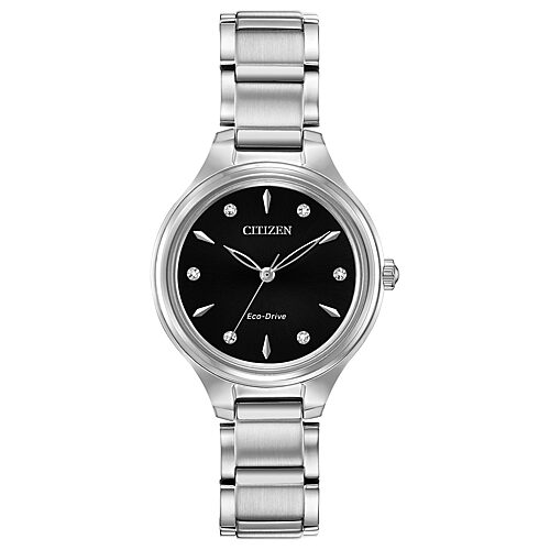Click here for Citizen Eco-Drive Womens Corso Diamond-Accent Stai... prices